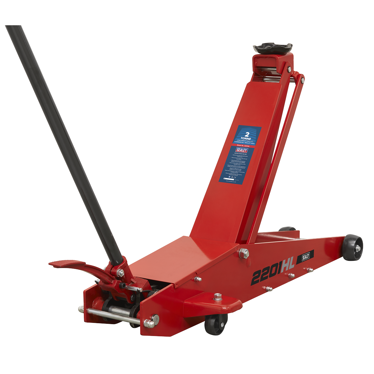 Long Reach High Lift Commercial Trolley Jack 2 Tonne